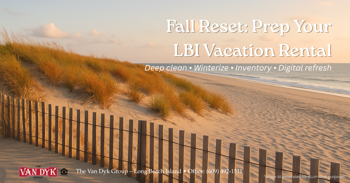 LBI Vacation Rental Off-Season Prep: Fall Reset
